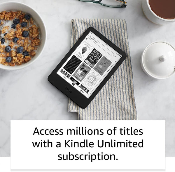 Amazon Kindle (2022) | 6" Tablet, 300 ppi High-Resolution Display | With Ads | Black