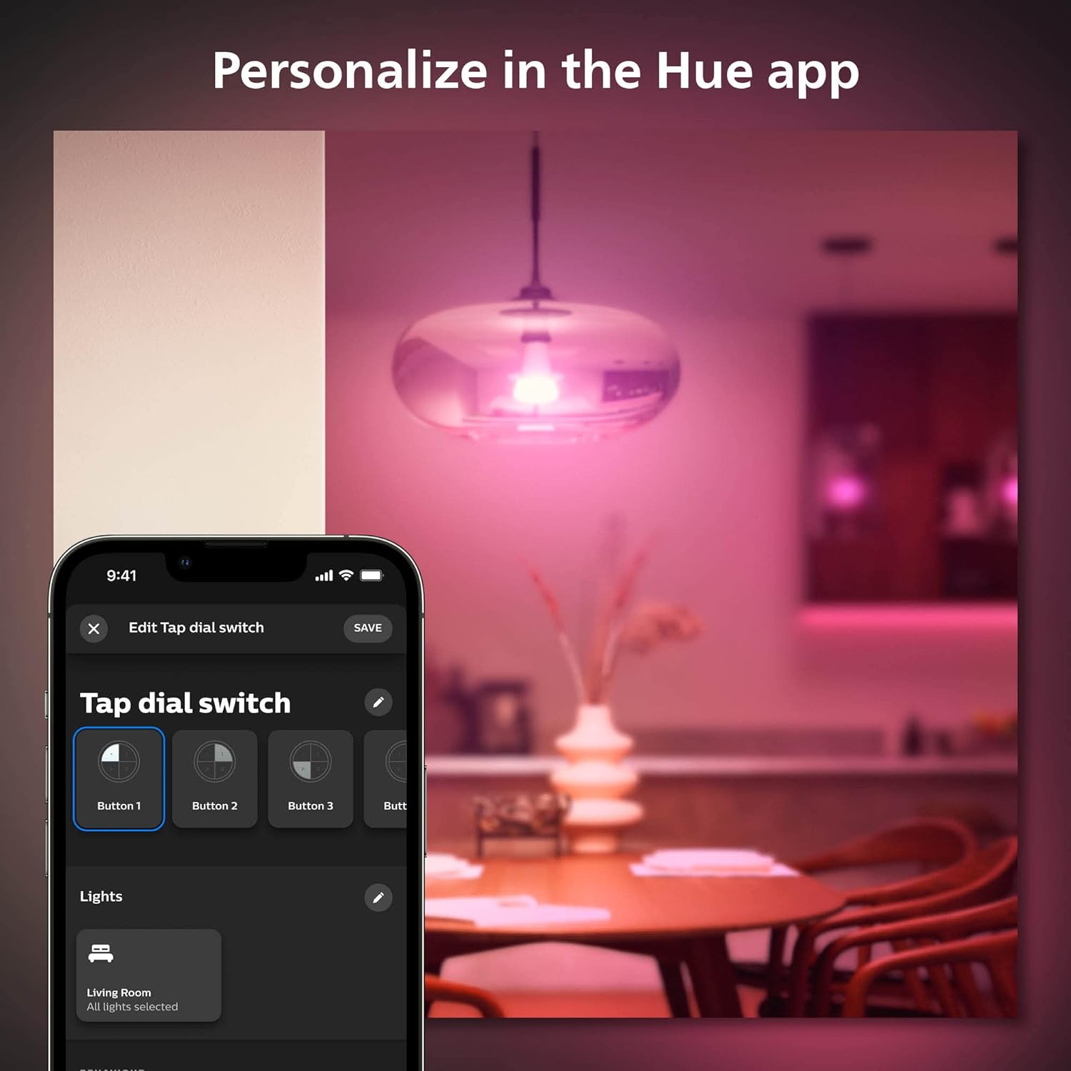 Philips Hue Tap Dial Switch | Easy Smart Lighting Control | White – MY ...